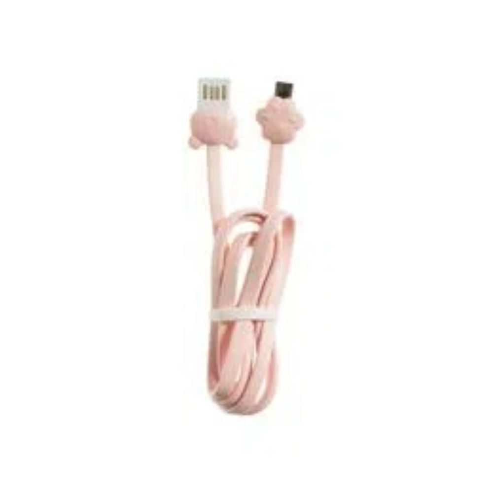 Cable Usb Simplicity Silicona Osito Rosa Micro - Simplicity