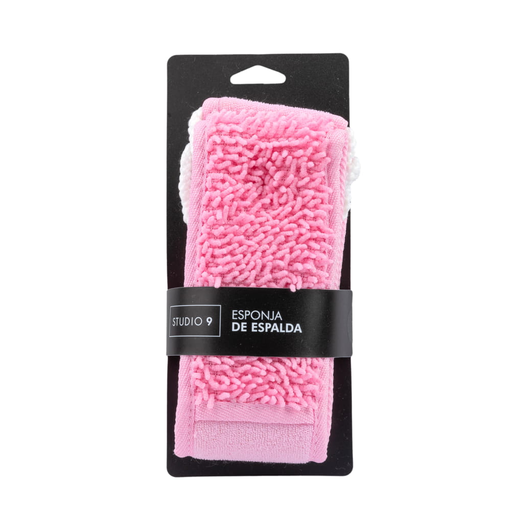 Esponja de Baño Studio 9 para Espalda Rosa - Simplicity